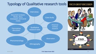 Method of data collection qualitative research part-iii | PPT