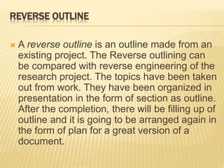 Method of Dealing with Outline Assignment | PPTX