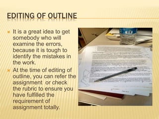 Method of Dealing with Outline Assignment | PPTX