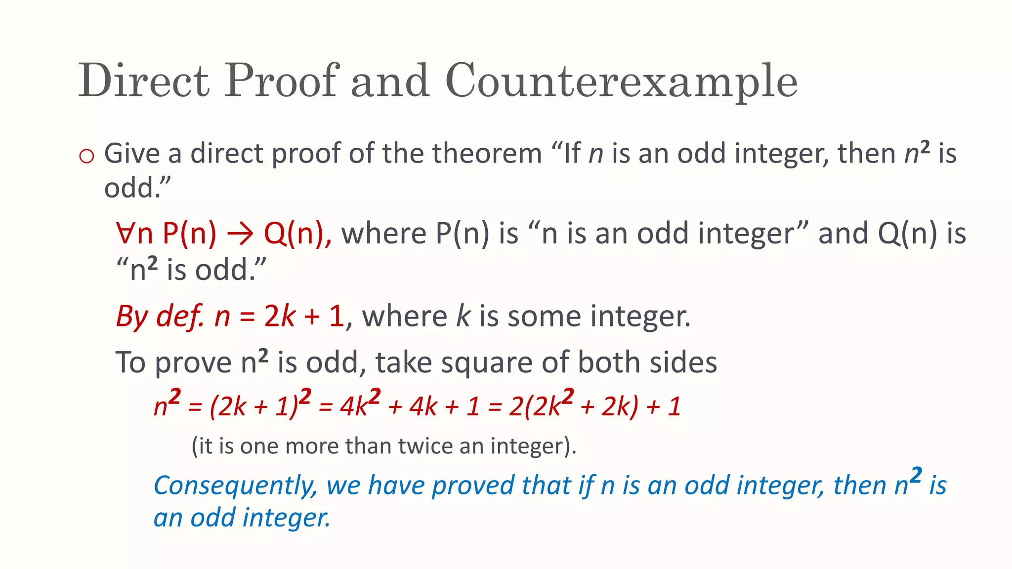 Method of direct proof | PPTX