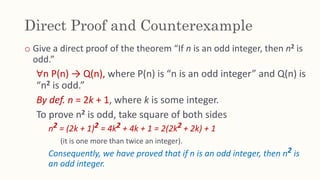 Method of direct proof | PPTX