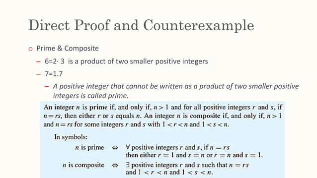 Method of direct proof | PPTX | Physics | Science