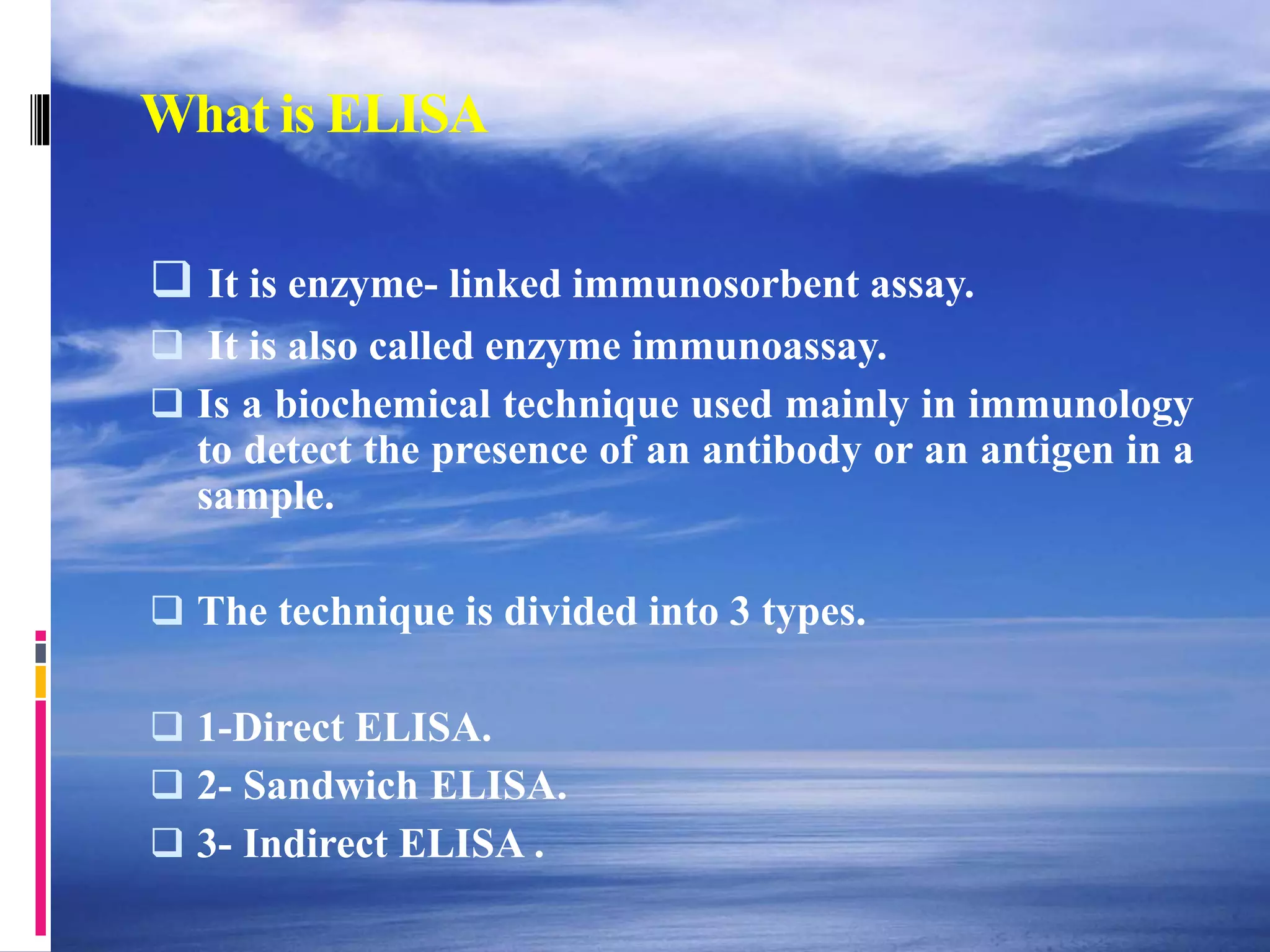ELISA, principle and method by kk sahu | PPTX