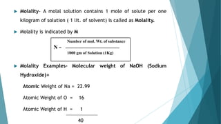 Method of expressing of concentration | PPTX