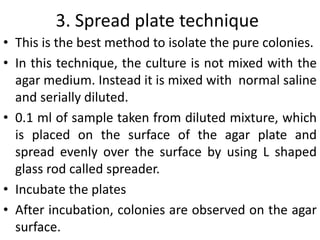 Method of isolation of pure culture | PPTX