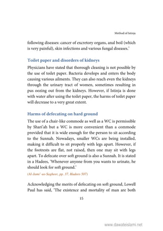 Islamic Book in English: Method of istinja | PDF