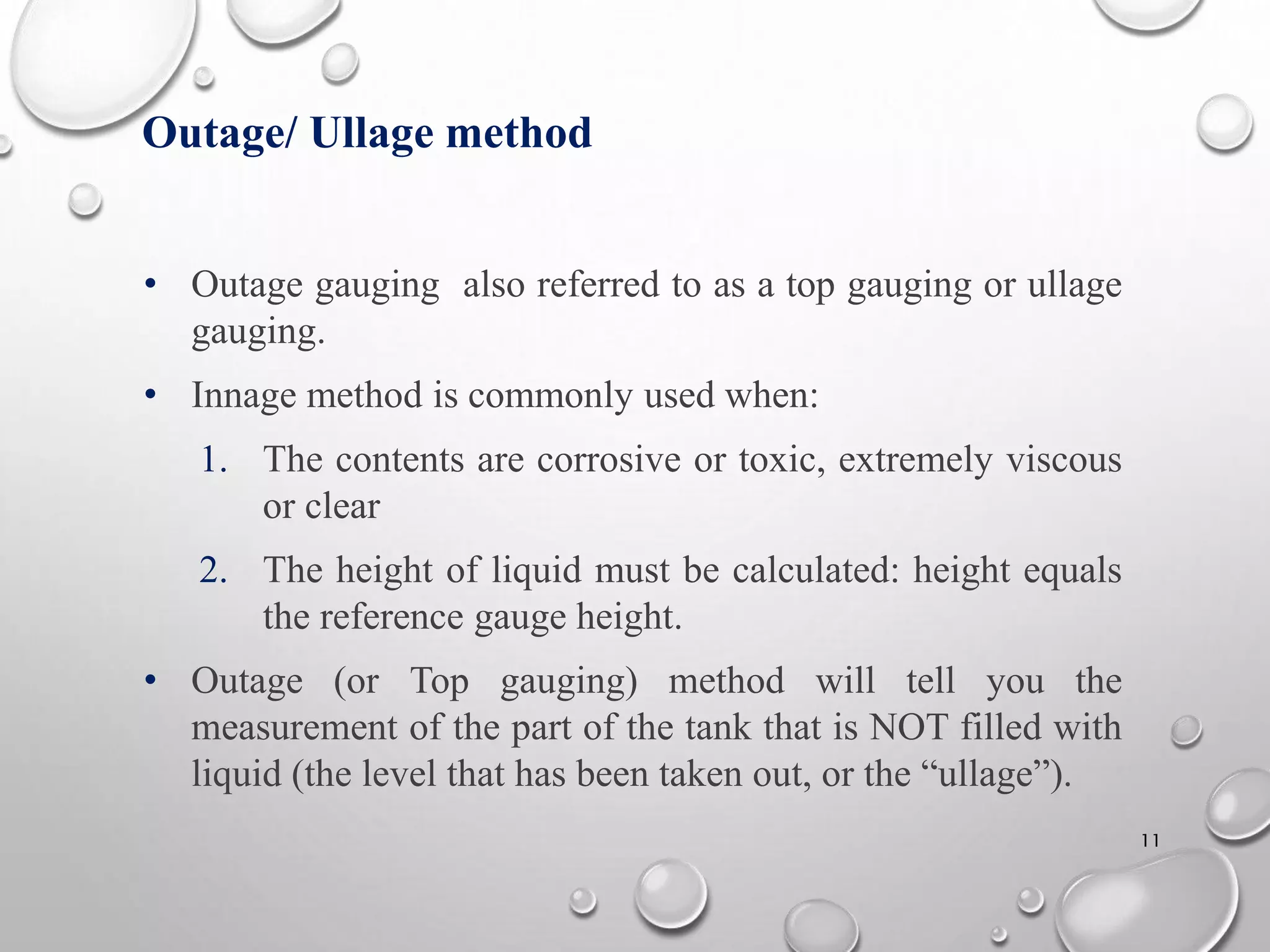 Method of manual gauging | PPTX