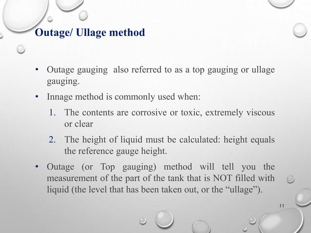 Method of manual gauging | PPT
