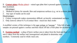 Method of microbial examination of food | PDF
