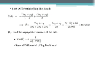 Method of Moments and Maximum Likelihood Estimation | PPTX