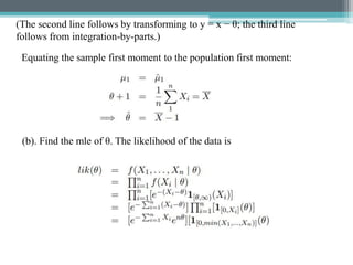Method of Moments and Maximum Likelihood Estimation | PPTX