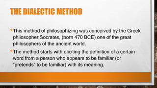 Method of philosophising in Introduction to the Philosophy.pptx