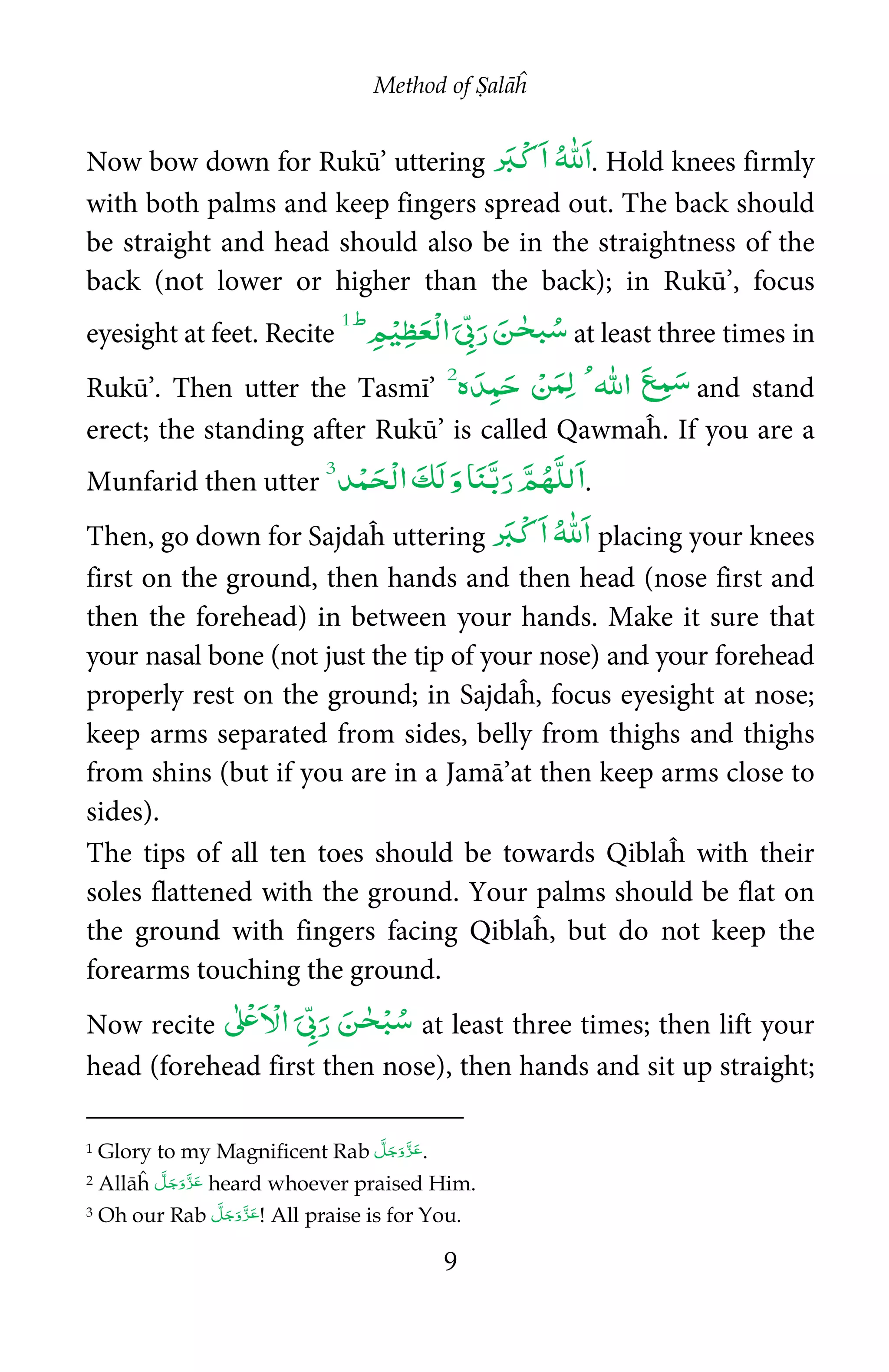 Islamic Book in English: Method of salah hanafi | PDF