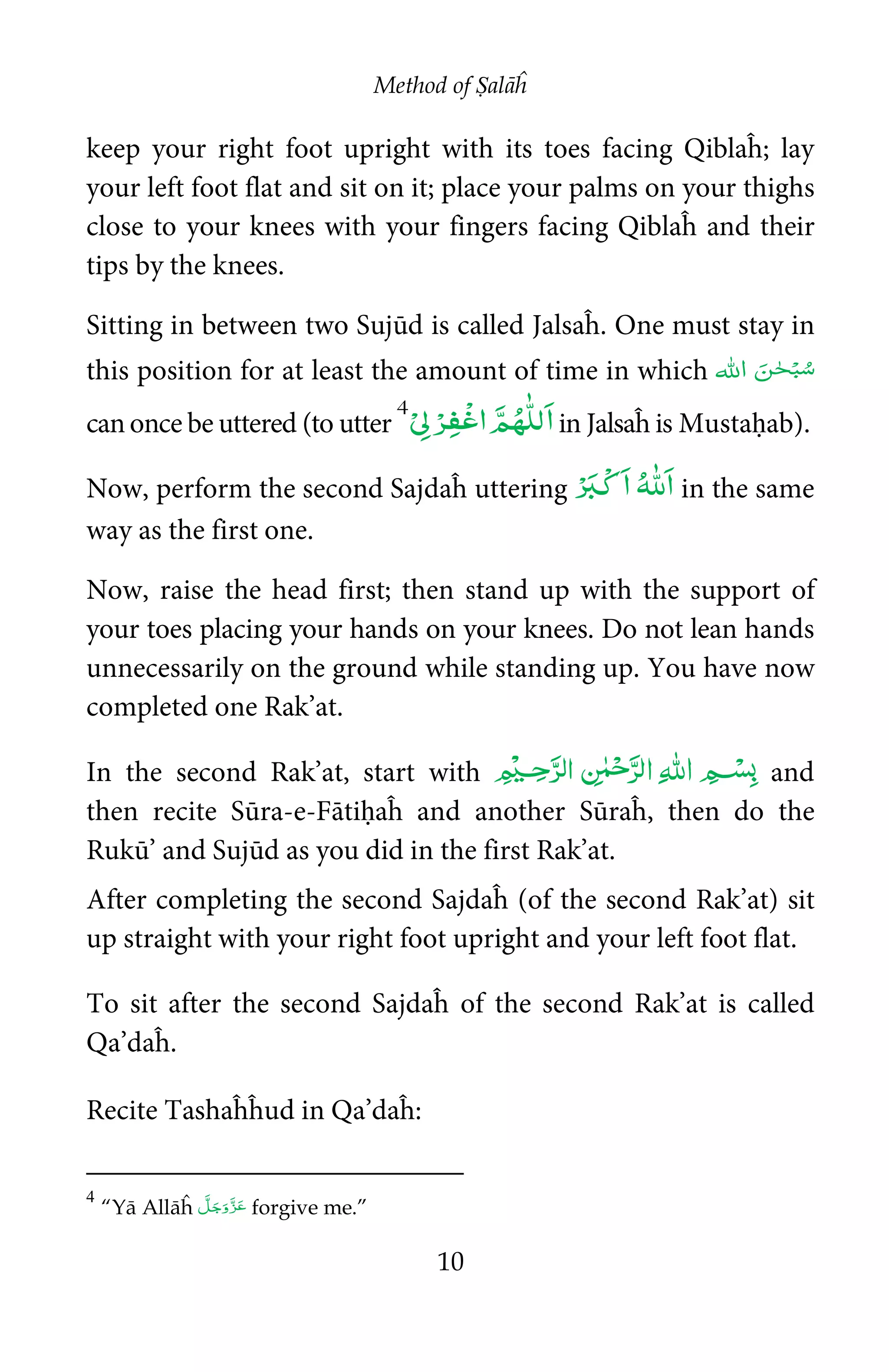 Islamic Book in English: Method of salah hanafi | PDF