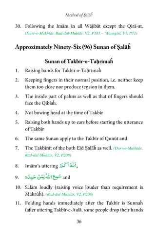 Islamic Book in English: Method of salah hanafi | PDF