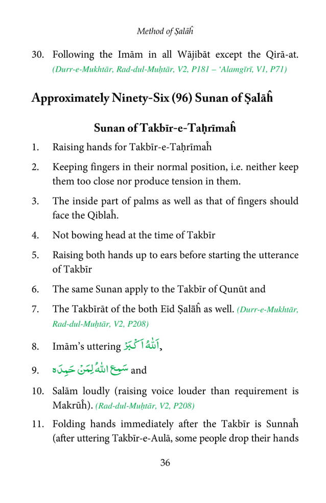Islamic Book in English: Method of salah hanafi | PDF