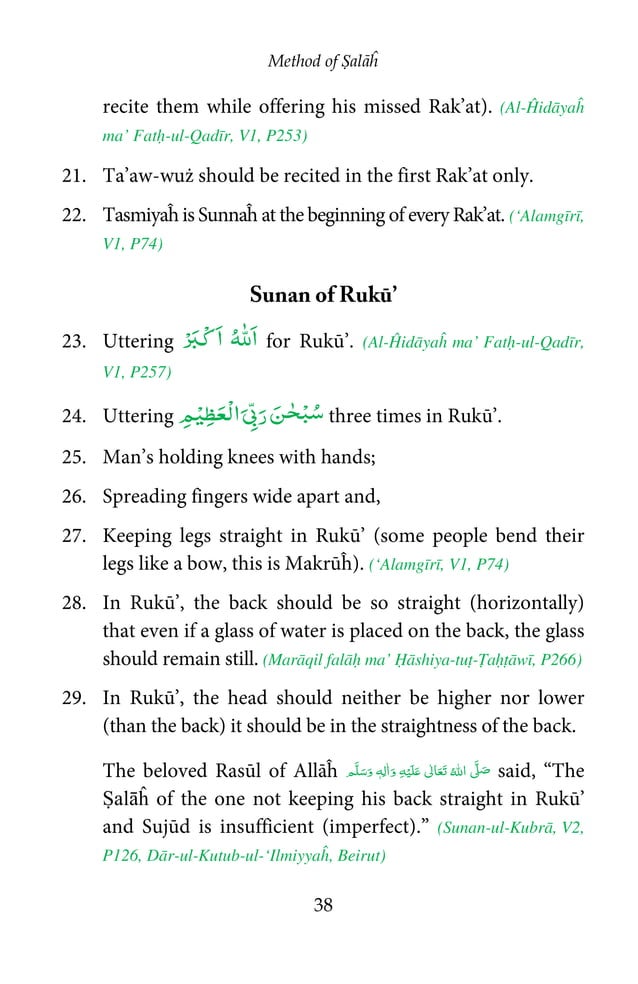 Islamic Book in English: Method of salah hanafi | PDF
