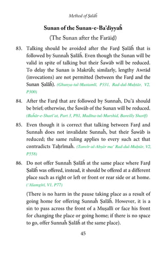 Islamic Book in English: Method of salah hanafi | PDF