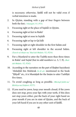 Islamic Book in English: Method of salah hanafi | PDF