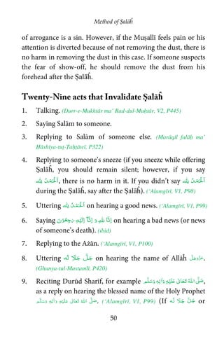 Islamic Book in English: Method of salah hanafi | PDF
