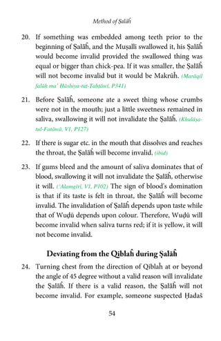 Islamic Book in English: Method of salah hanafi | PDF