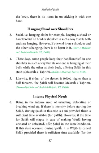 Islamic Book in English: Method of salah hanafi | PDF