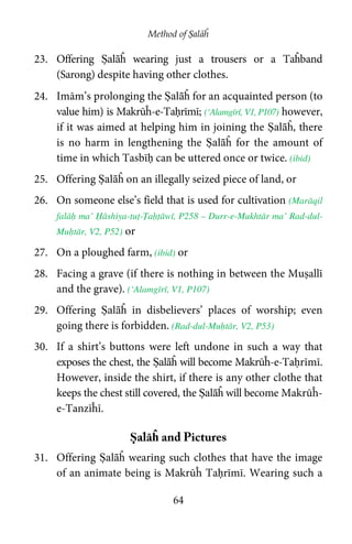 Islamic Book in English: Method of salah hanafi | PDF