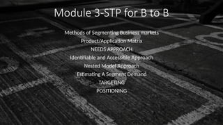 Method of segmenting business markets product application matrix.pptx