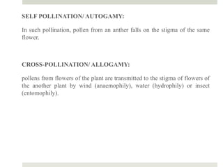 Method of self and cross pollination | PPTX
