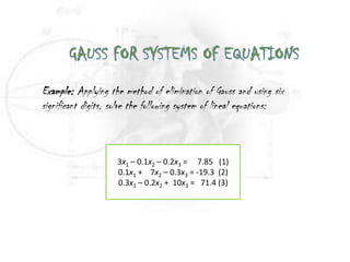 Method of simple gauss | PPTX