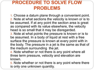 Method of solution of flow problems | PPTX | Physics | Science