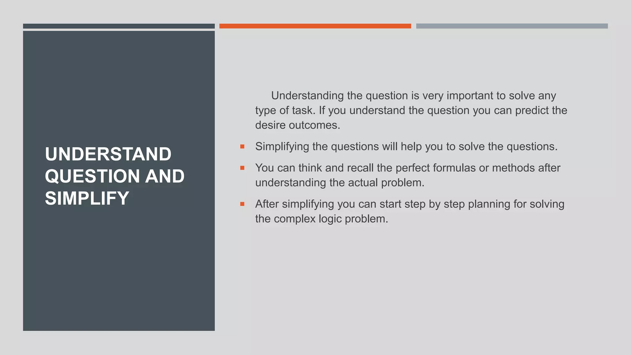 Method of Solving Complex Logic Homework | PPT