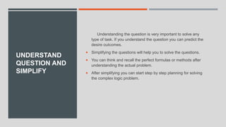 Method of Solving Complex Logic Homework | PPT