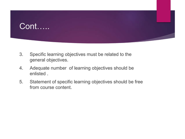 Method of stating learning objectives outcomes | PPT