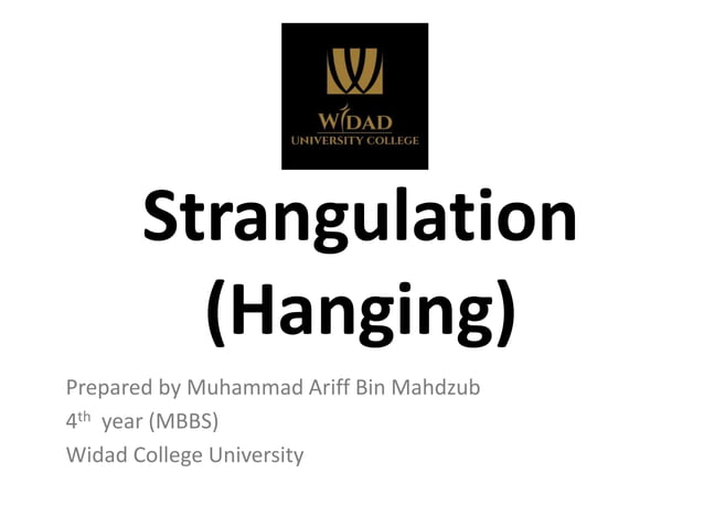 Strangulation (Hanging) | PPTX
