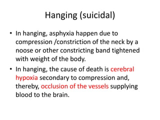 Strangulation (Hanging) | PPTX