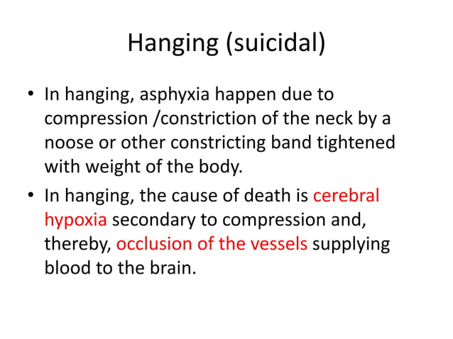 Strangulation (Hanging) | PPTX