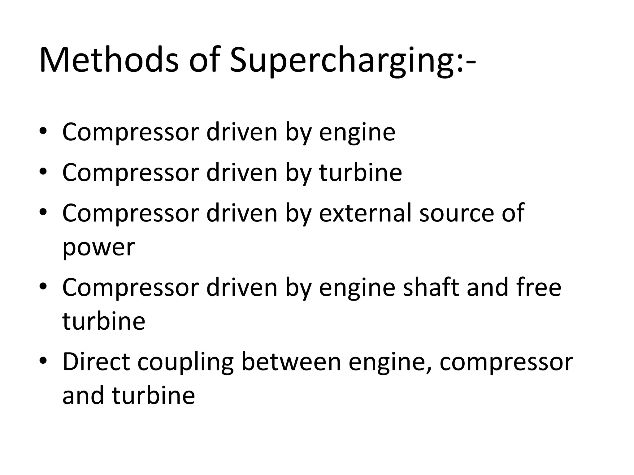 Method of supercharging | PPTX