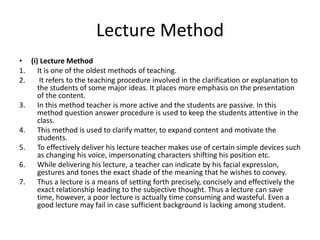 Method of teaching commerce ppt | PPTX