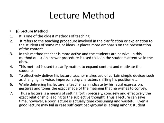 Method of teaching commerce ppt | PPTX | Homework and Study | Education
