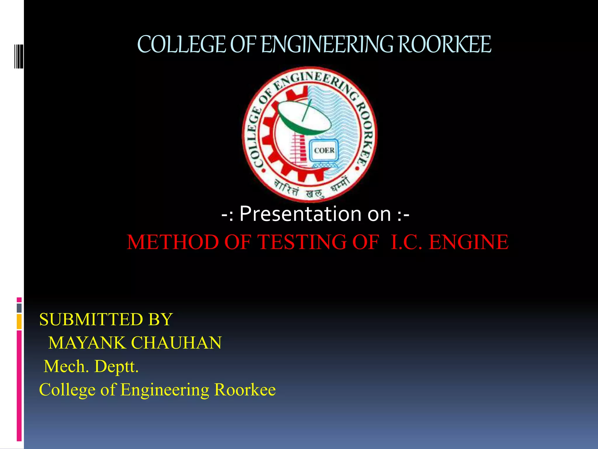 Different Measurement and Method of testing of ic engine for 2 stroke ...