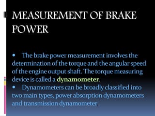 Different Measurement and Method of testing of ic engine for 2 stroke ...