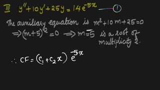 Method of undetermined coefficients ::: solved problems part1 | PPT