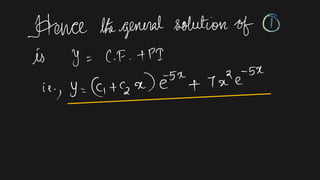 Method of undetermined coefficients ::: solved problems part1 | PPT