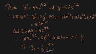 Method of undetermined coefficients ::: solved problems part1 | PDF