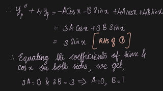 Method of undetermined coefficients ::: solved problems part1 | PDF