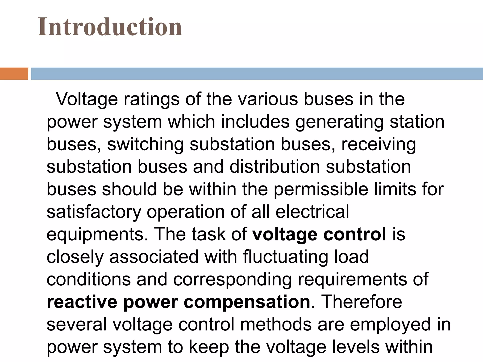 Method of voltage control | PPTX