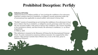 METHOD OF WARFARE DECEPTION:RUSE AND PERFIDY IN MILITARY OPERATION | PPTX