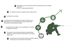 METHOD OF WARFARE DECEPTION:RUSE AND PERFIDY IN MILITARY OPERATION | PPTX