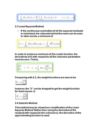Method of weighted residuals | DOCX